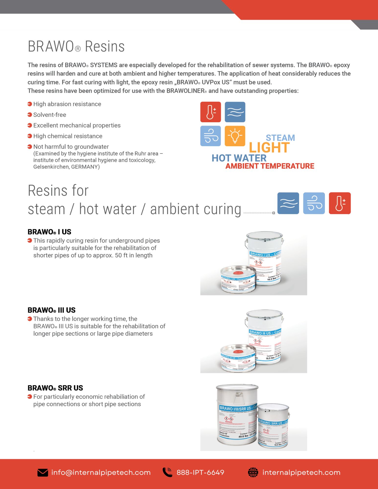 Inversion Lining for the rehabilitation of small diameter pipes